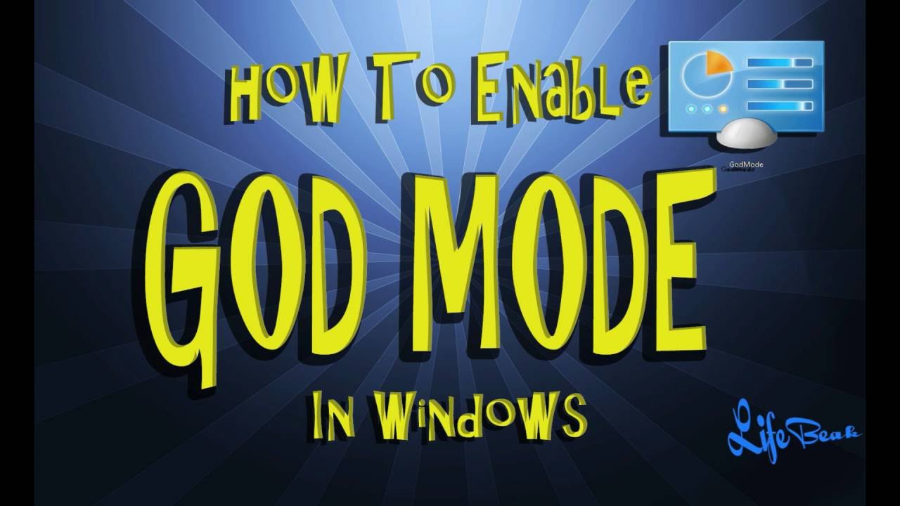 How to activate godmode in windows - YouTube