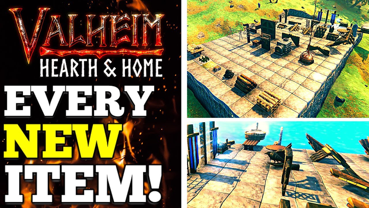 Valheim - Every NEW Build Item! - YouTube