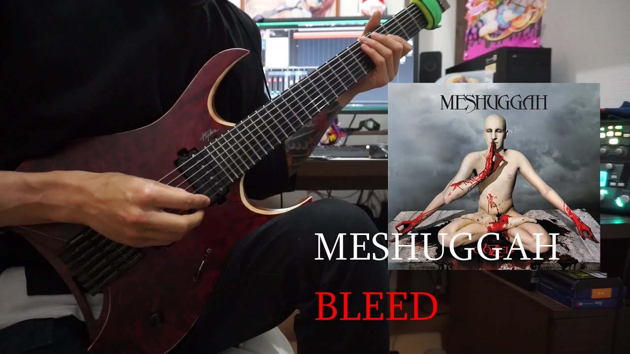MESHUGGAH - BLEED Guitar cover Full - YouTube