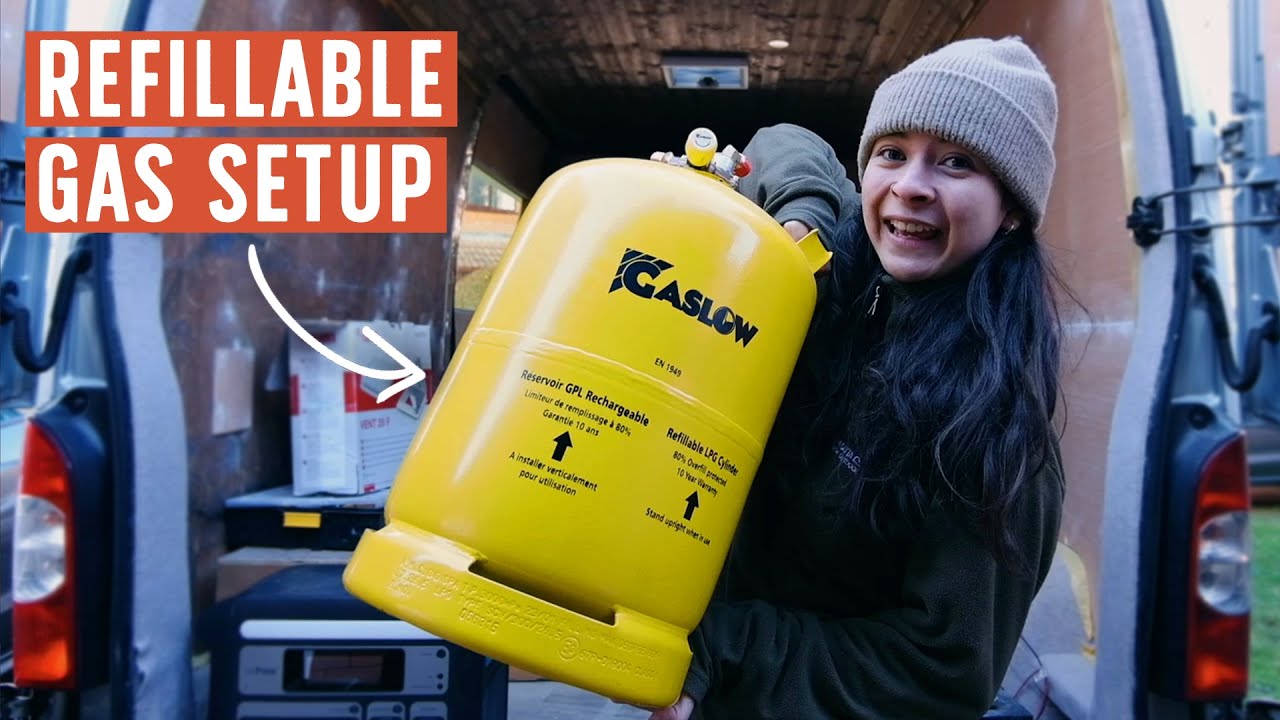 FITTING THE GAS | Refillable LPG System in our Self Build Campervan ...