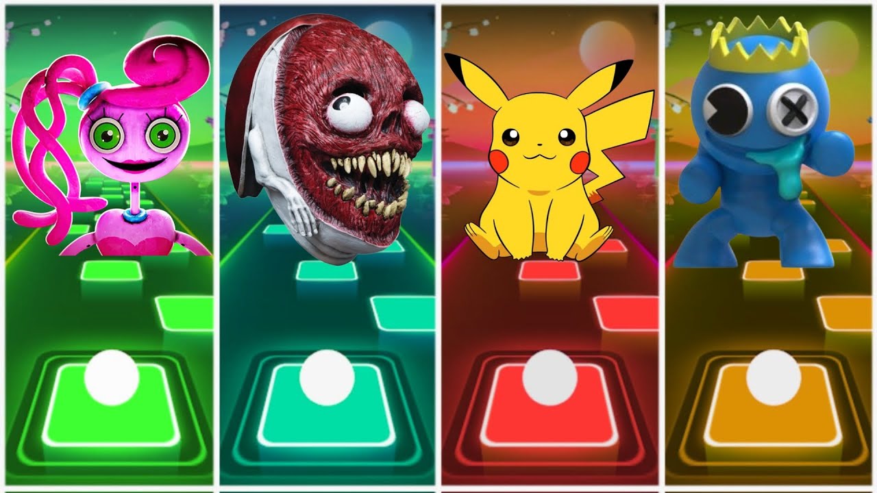 Poppy_Playtime 🆚 Bridge_Worm 🆚 Pikachu 🆚 Roblox_Rainbow_Friends..Tiles ...