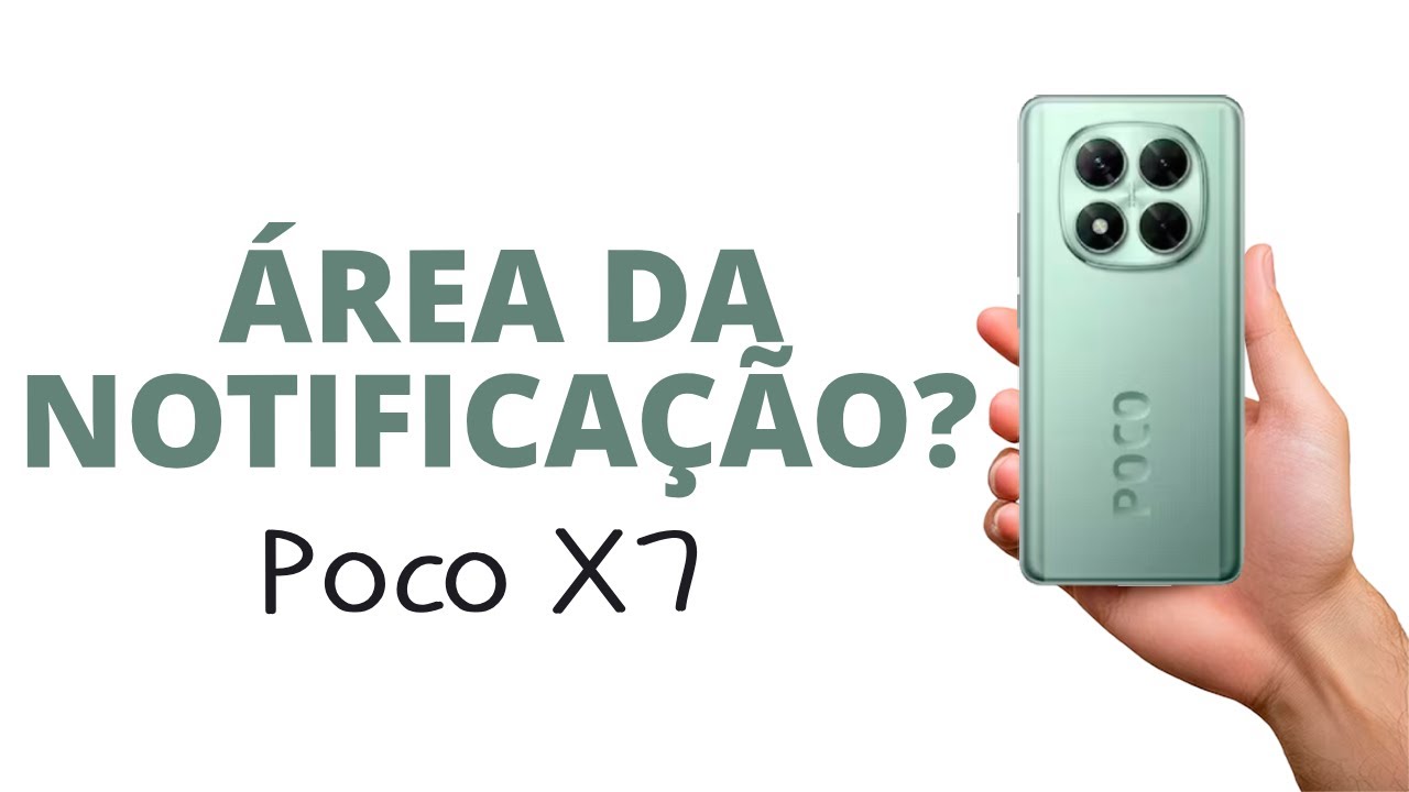 Como exibir a área de notificação no Poco X7, SIMPLES! - YouTube