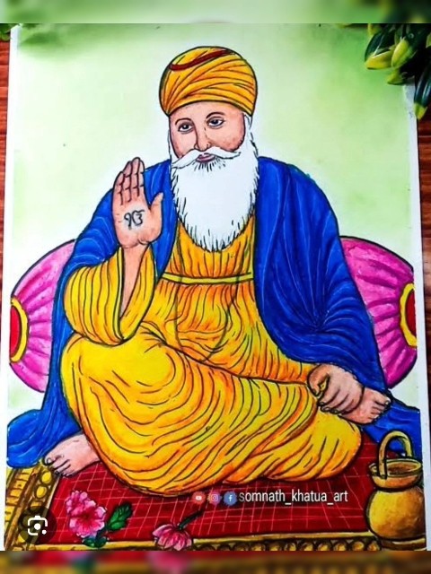 Shri Guru Nanak Dev Ji easy drawing 🙏| gurpurab drawing #shorts# ...