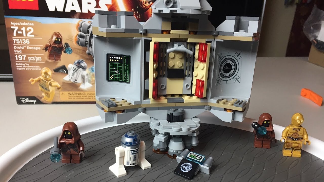 Lego Star Wars - Droid Escape Pod Review & Speedbuild - YouTube