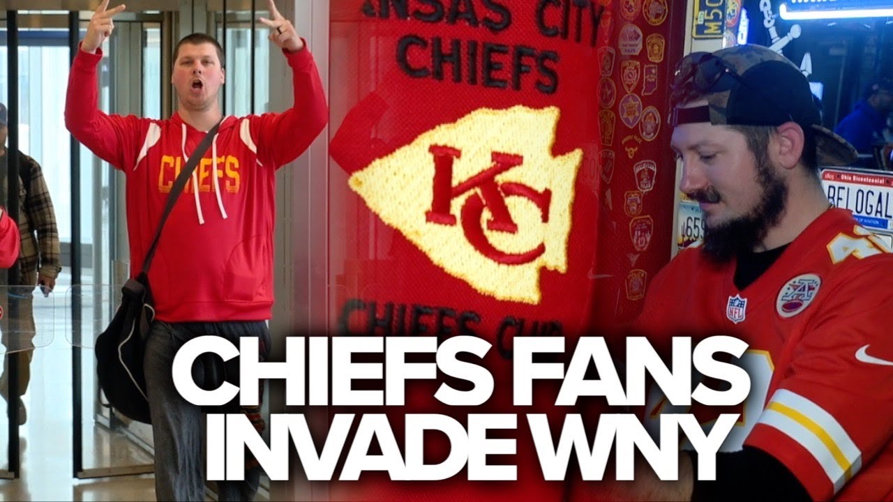 VIDEO: Chiefs fans arrive in Buffalo ahead of Sunday's big showdown ...