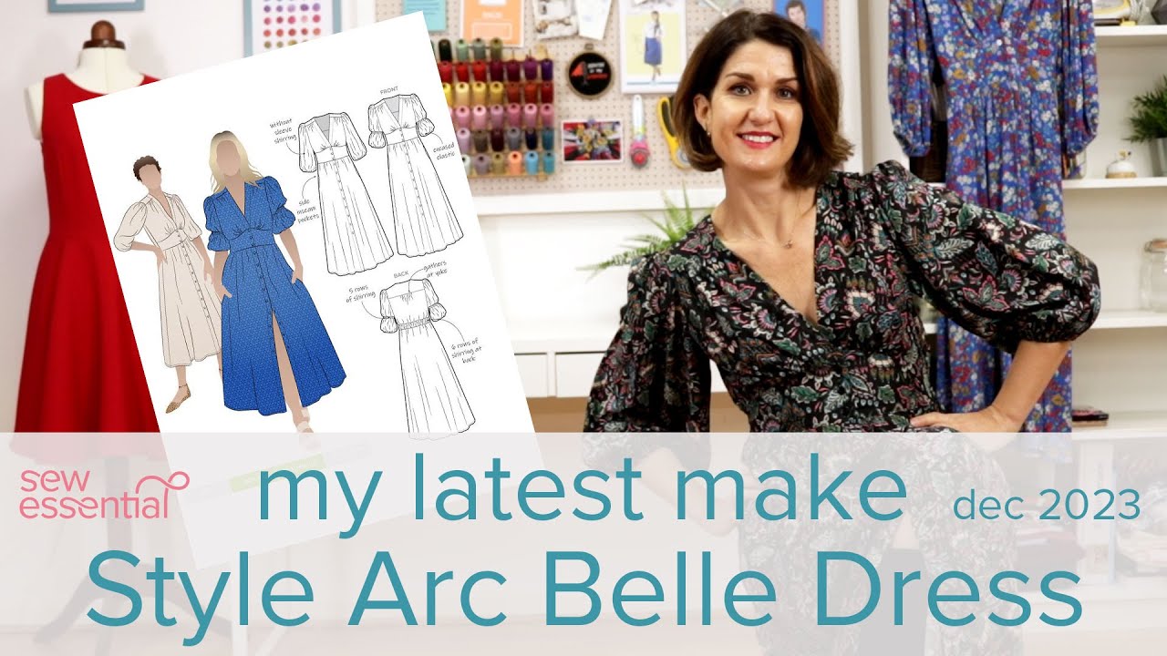 My Latest Make - the Style Arc Belle Dress - December 2023 - YouTube
