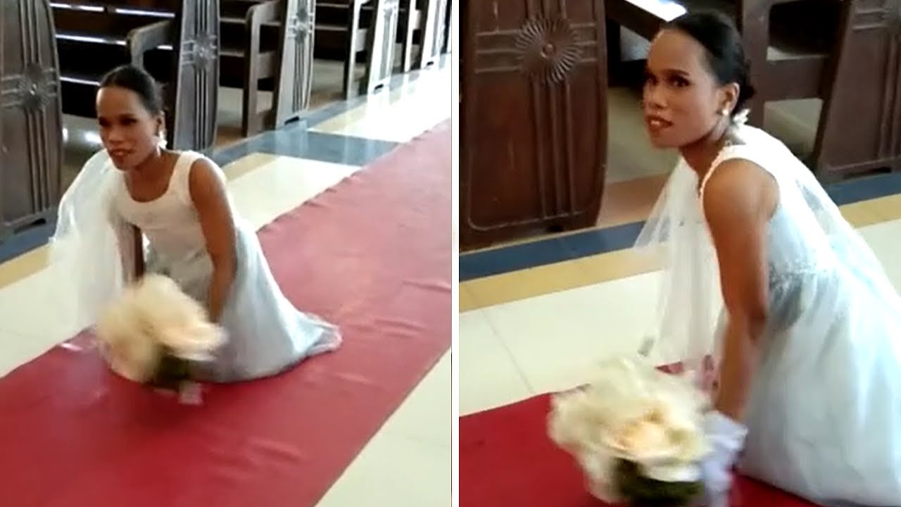 Woman born without legs ditches wheelchair, walks down aisle on wedding ...