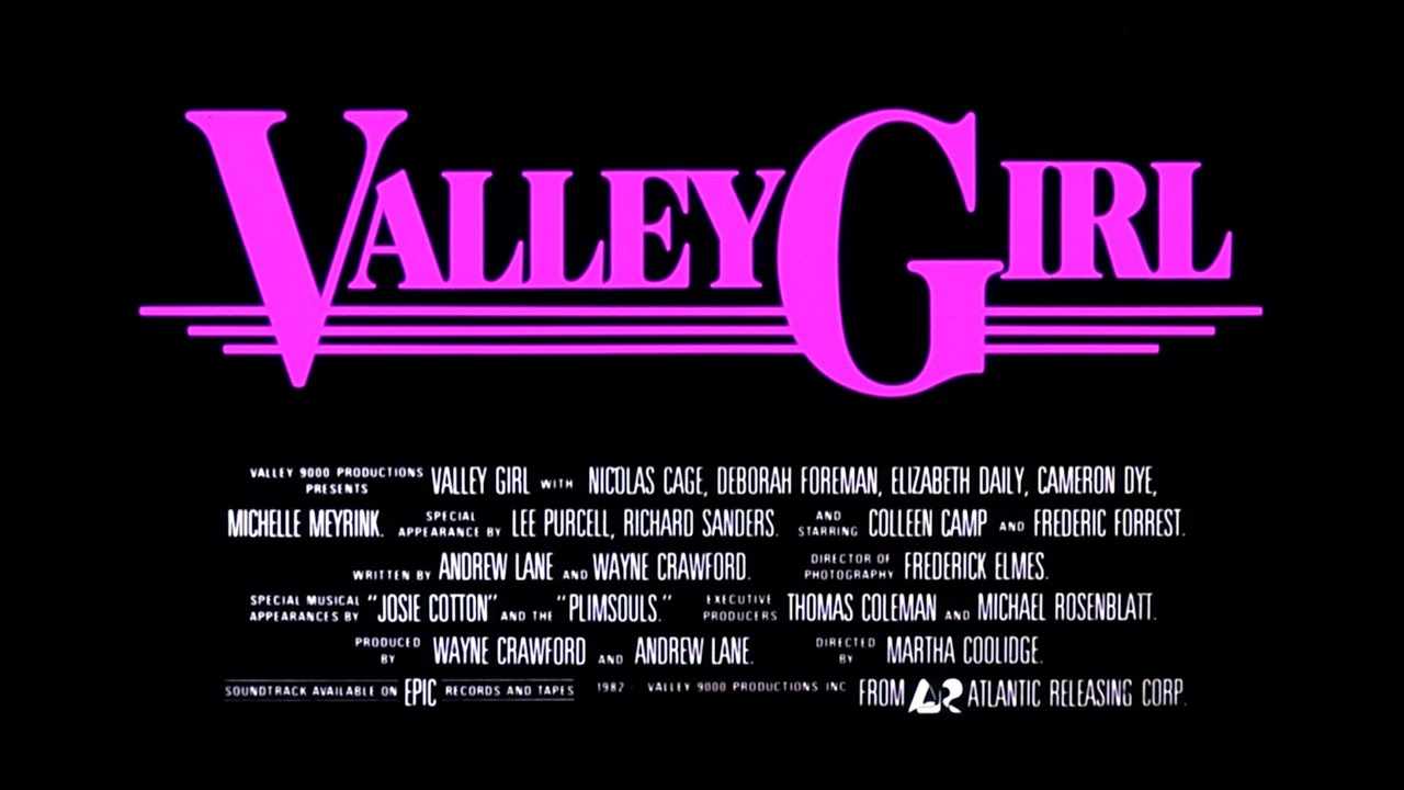 VALLEY GIRL Original 1983 Trailer - YouTube
