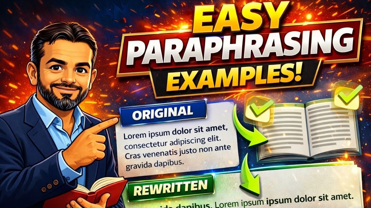 Special Examples of Paraphrasing a Paragraph | Easy Step-by-Step Method ...