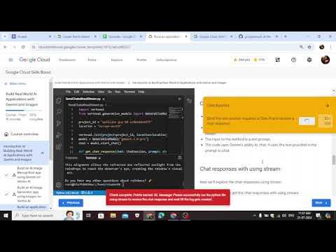 Build an application to send Chat Prompts using the Gemini model - YouTube