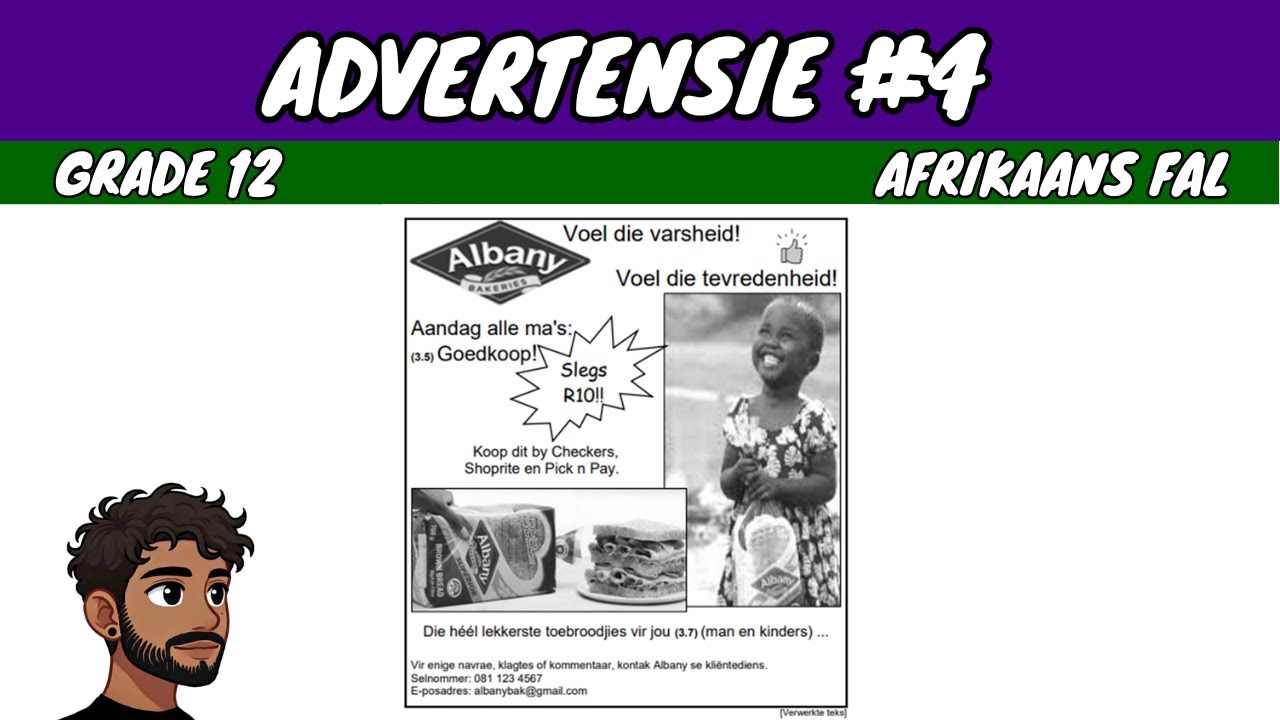 Advertensie #4 | Grade 12 Afrikaans FAL - YouTube