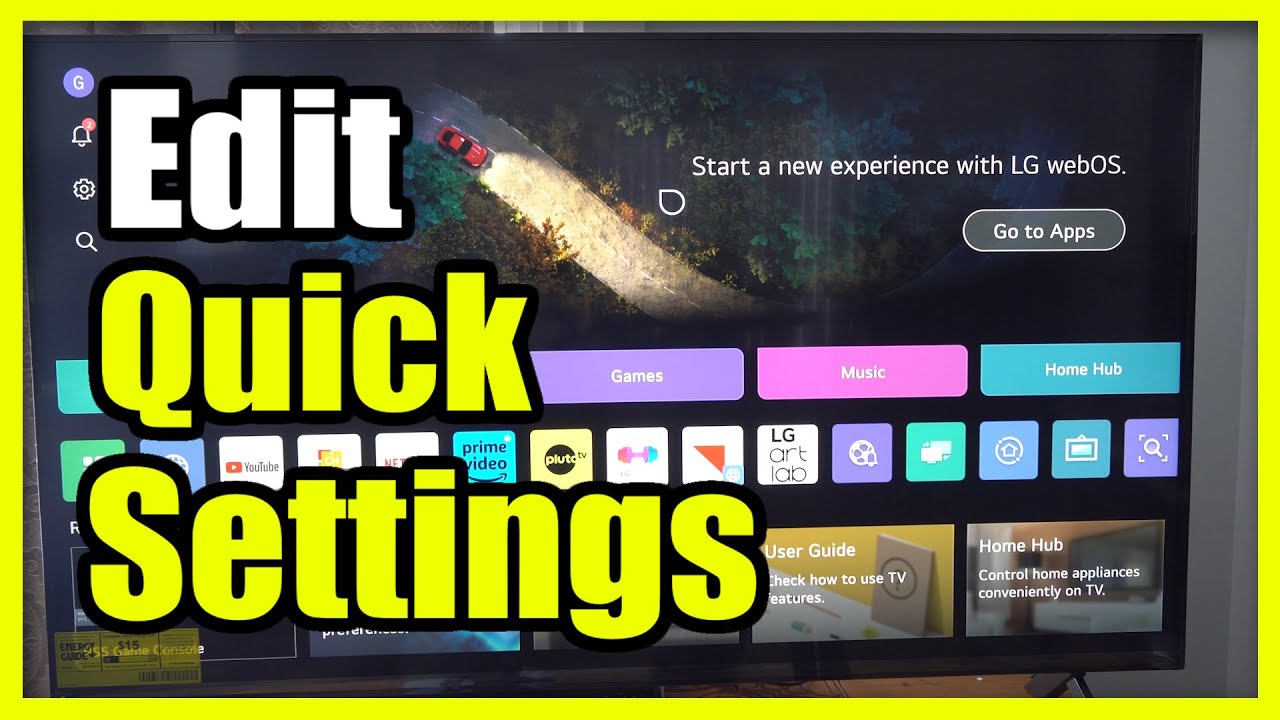 How to Add more options to your quick settings on LG TV (Easy Tutorial ...