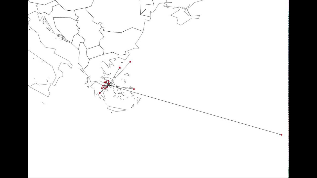 Dynamic network in Gephi - YouTube