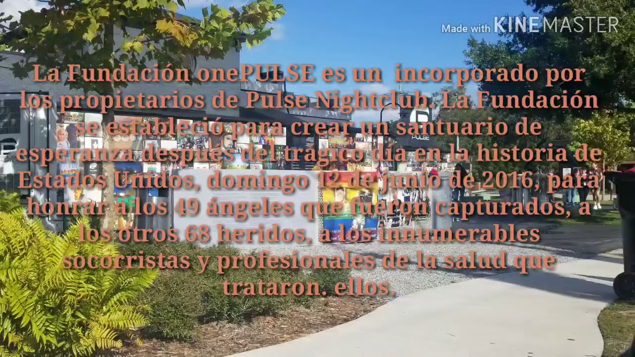 PULSE MEMORIAL ORLANDO FLORIDA. PULSE MONUMENTO ORLANDO FLORIDA. - YouTube
