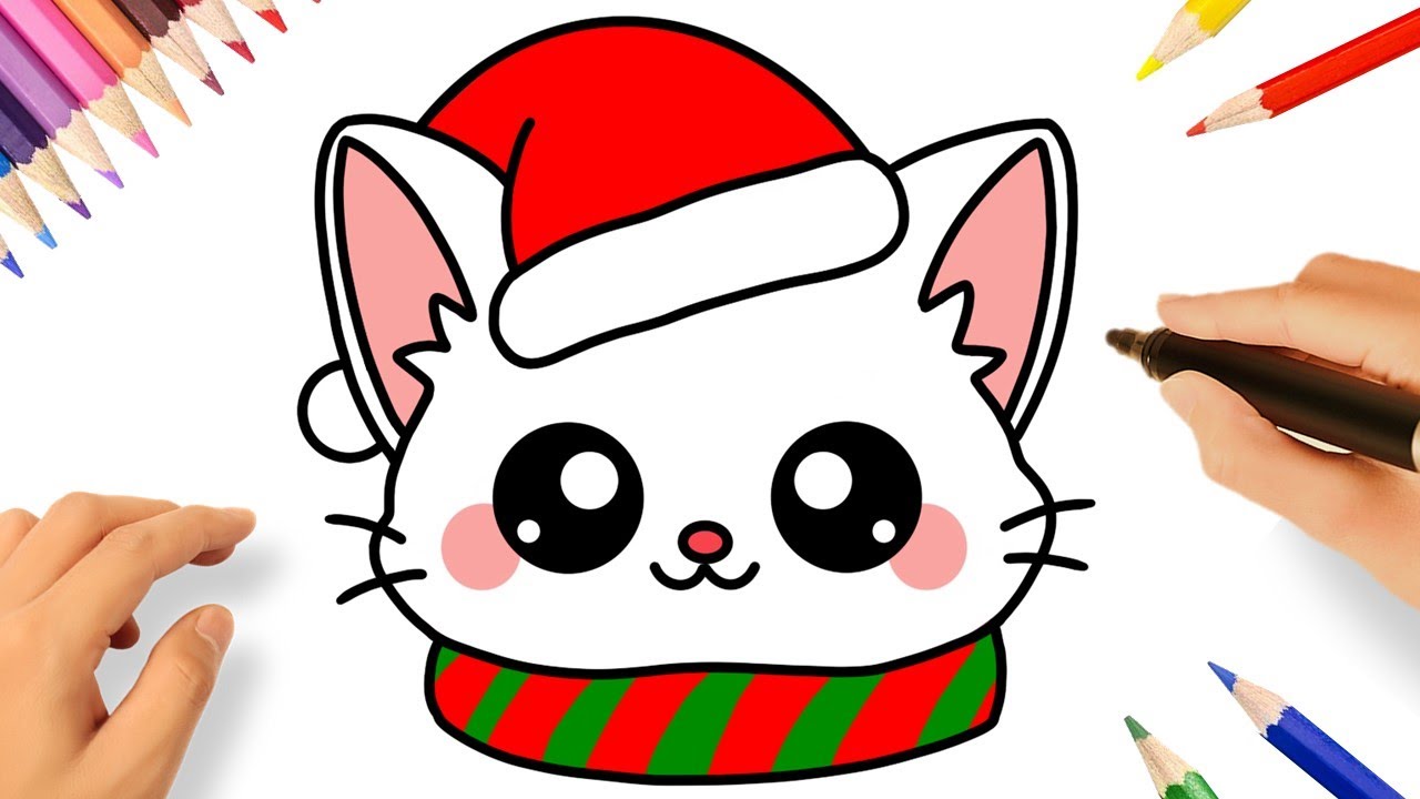 Coloriage Chat De Noel Coloriage "Joyeux Noël" à Imprimer Le Blog