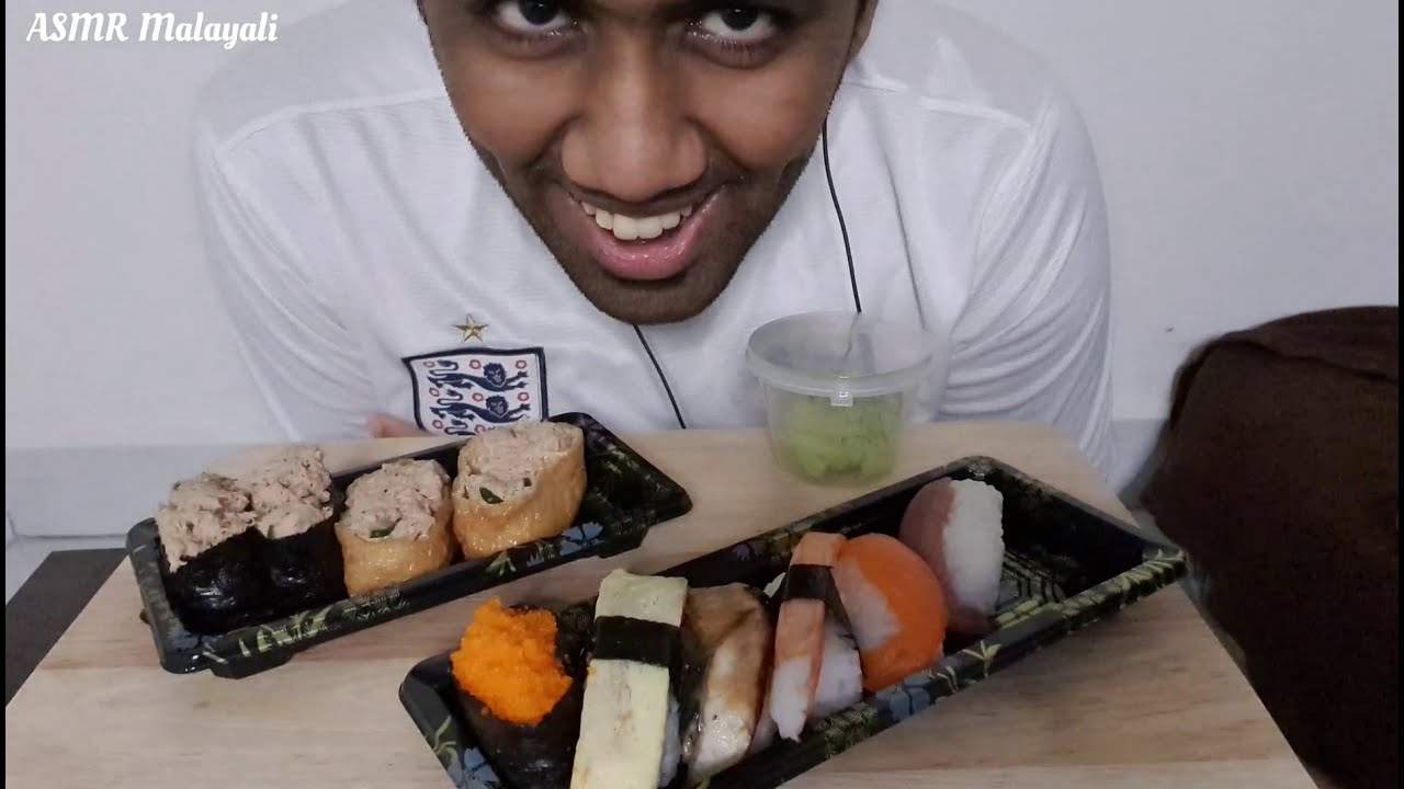 Sushi Wasabi Eating ASMR | Japanese food eating - YouTube