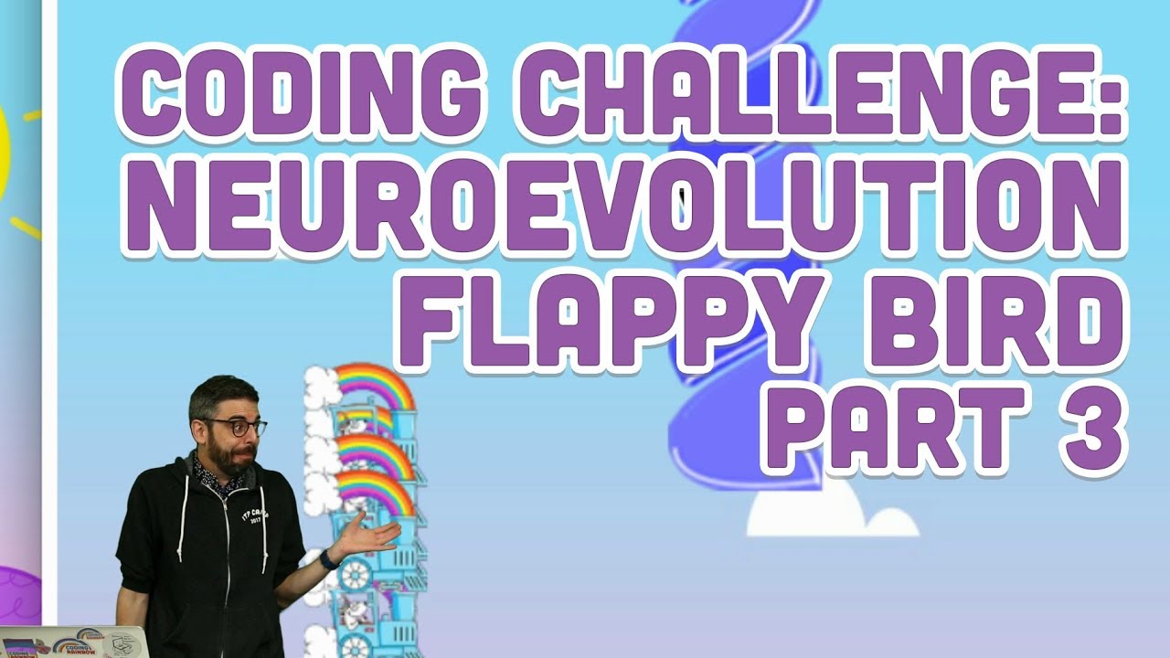 Coding Challenge 100 Neuroevolution Flappy Bird Part 3 Youtube