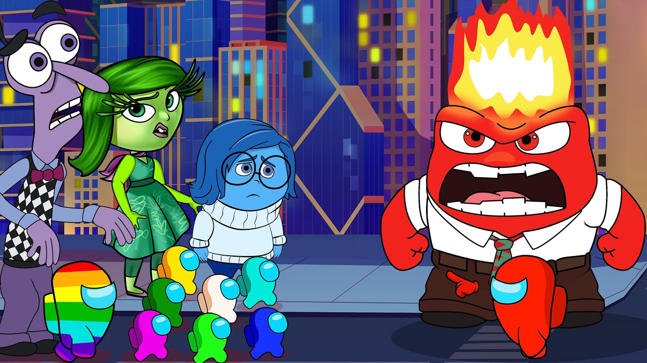 어몽어스 VS All Boss Inside Out 2 | KDC Toons AMONG US ANIMATION - YouTube
