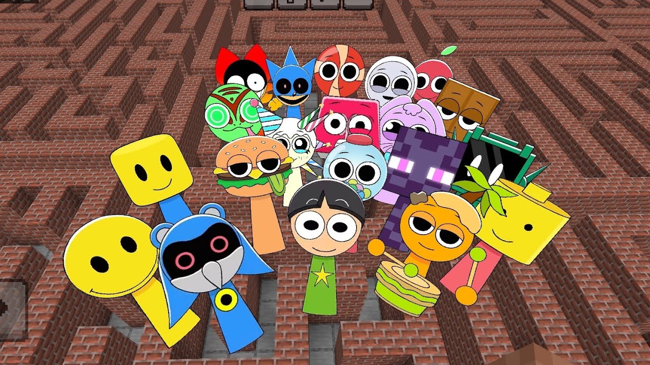 Sprunki OC "Part 2" In Maze Map for Minecraft PE | Watch Till The End ...