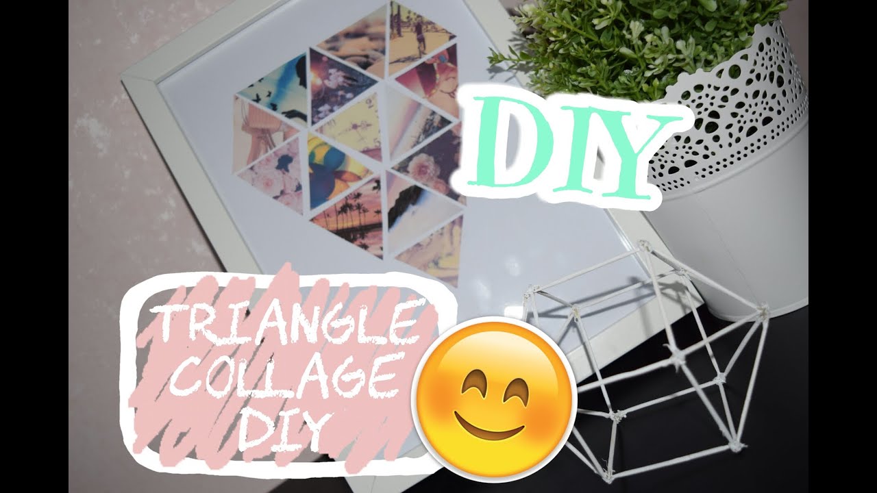 Triangle Collage DIY - YouTube