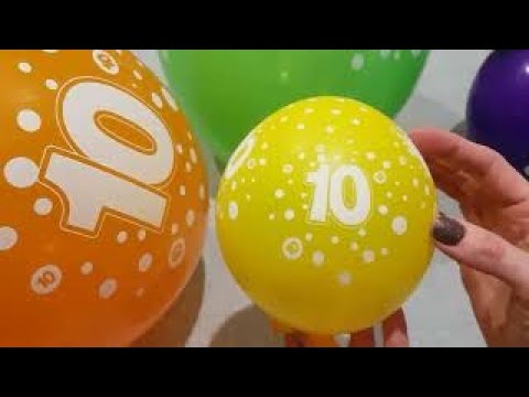ASMR Balloon blowing | tapping | stroking | quiet speech