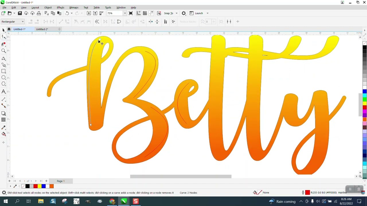 Corel Draw Tips Tricks Add Some Bling To A FONT YouTube Corel Draw Tips Tricks Add Some Bling To A FONT YouTube