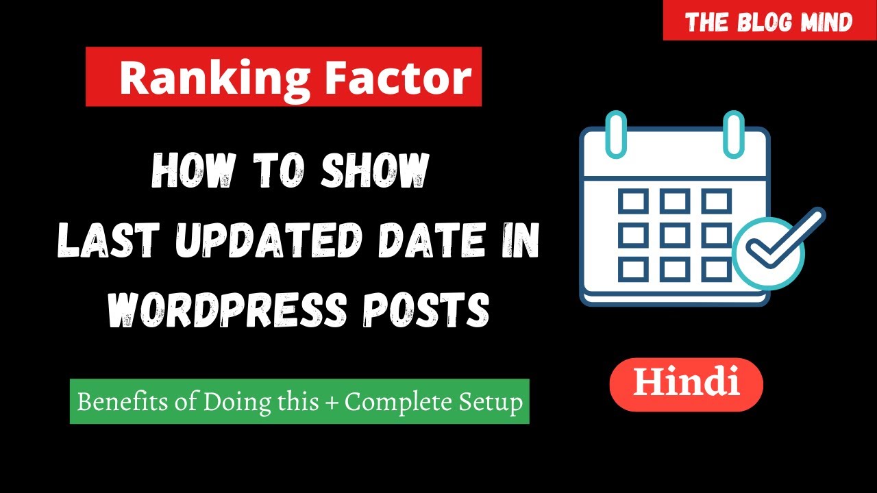 How To Show Last Updated Date In Your WordPress Posts In 2024 SEO How To Show Last Updated Date In Your WordPress Posts In 2024 SEO