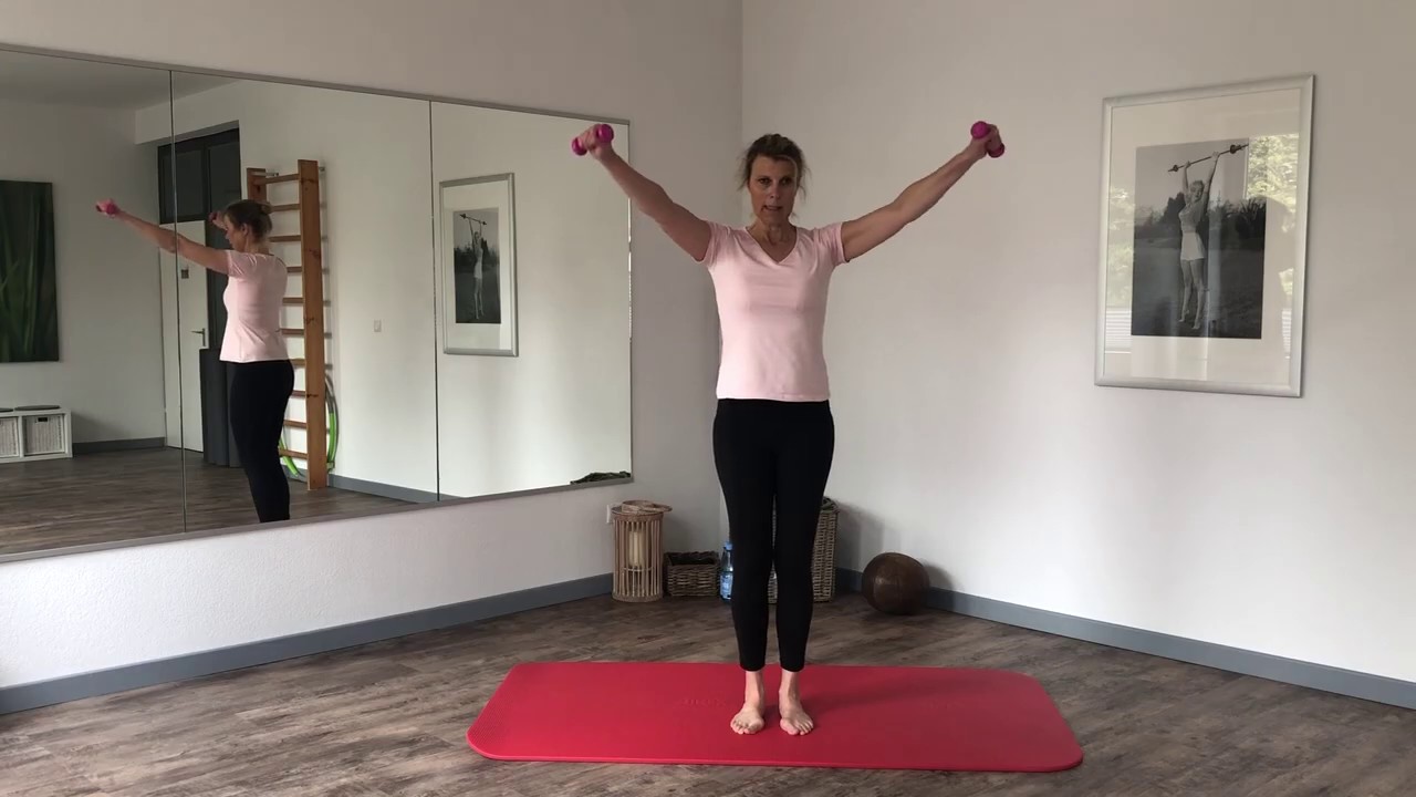 Physioplus - kurzes Workout mit Hanteln (0,5 kg) I - YouTube