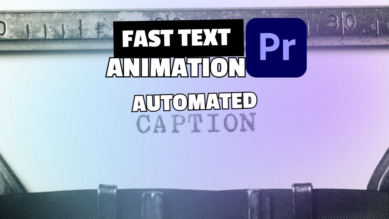 Create Animated Subtitles in Premiere Pro WITHOUT Typing EVERY Word ...