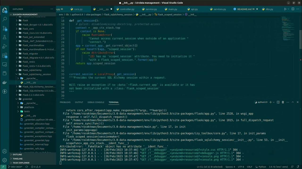 Greenlet Error In Gevent Python Flask Youtube