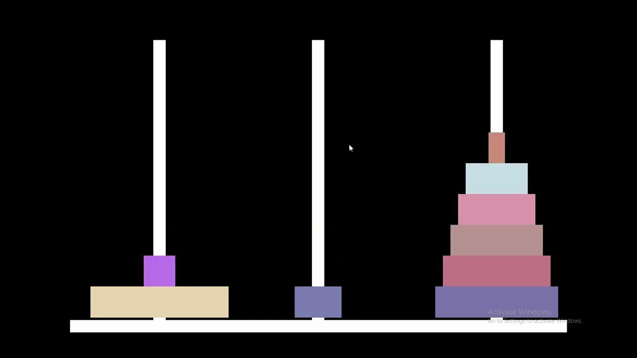 Ханойская башня — решение и визуализация на Обероне - YouTube