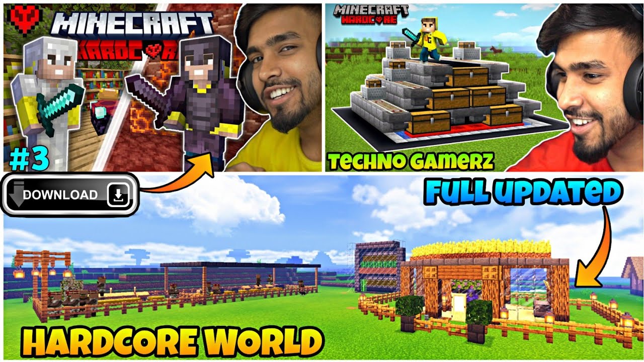 Download Techno GamerZ Hardcore World For Minecraft PE|Latest Update ...