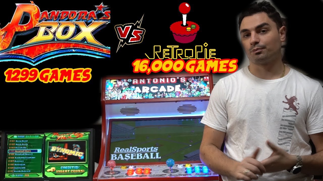 Retropie vs Pandora's box/Arcade PCB - YouTube