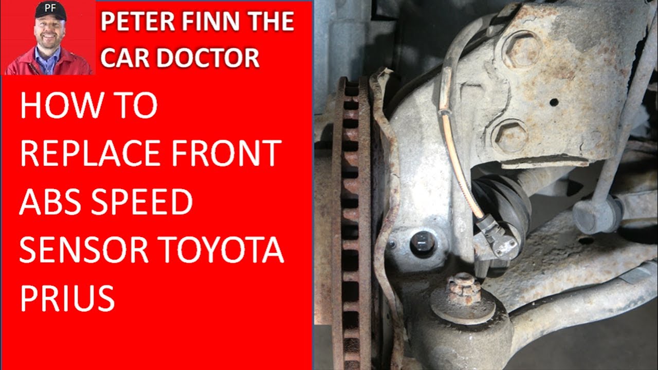 How to replace front ABS Brake and Speed sensor Toyota Prius. OBD code ...