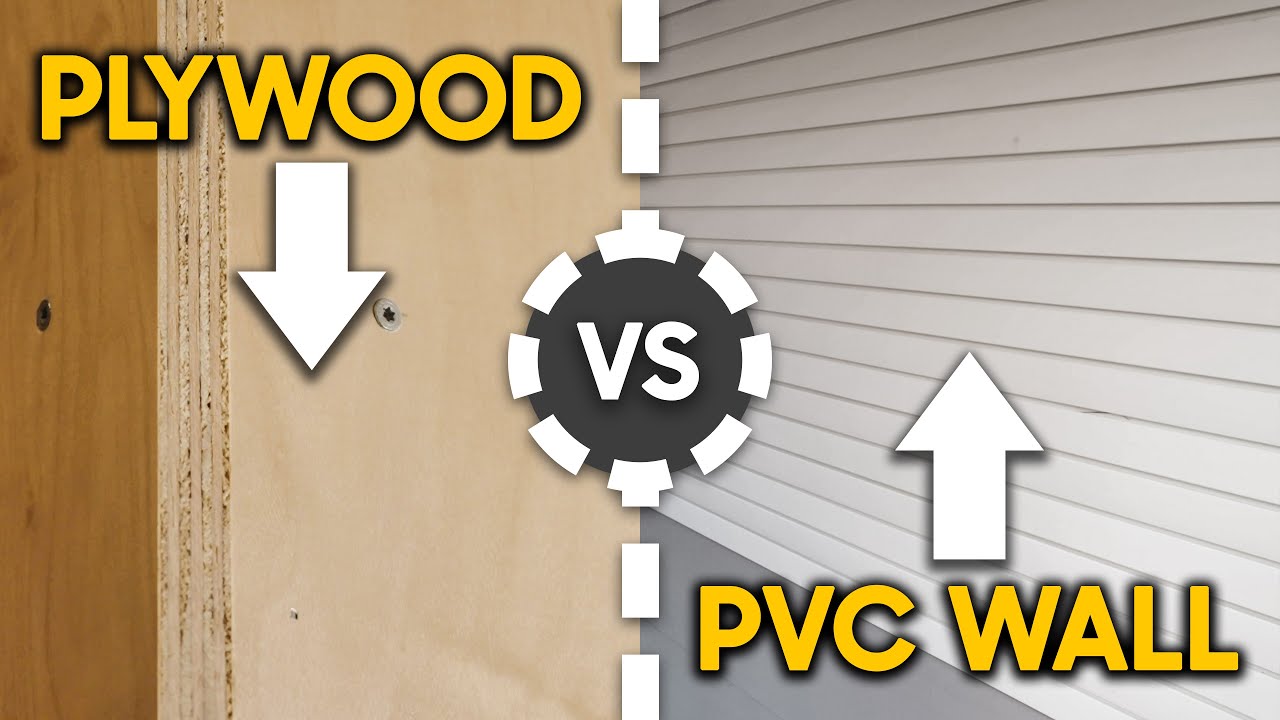 Garage Walls Plywood Vs PVC Full Garage Tour YouTube