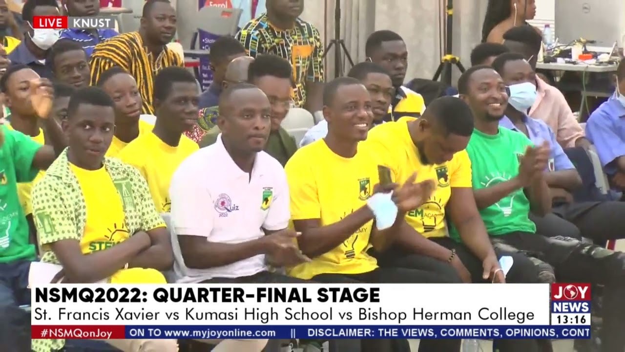 NSMQ2022: St. Francis Xavier vs Bishop Herman College vs Kumasi High ...