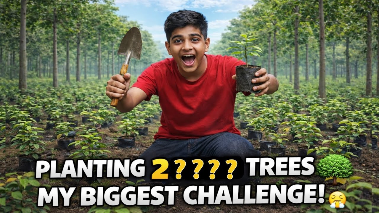 Planting Trees 2₹₹₹₹ | Tree Planting Challenge - YouTube
