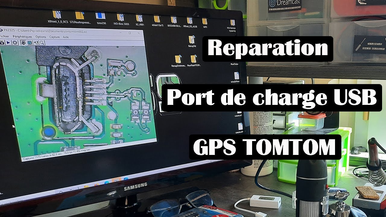 Réparation GPS Tomtom port de charge USB défaillant - YouTube