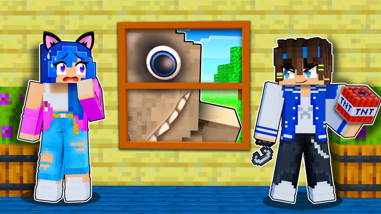 The MAN IN THE WINDOW Horror Game in Minecraft! - YouTube