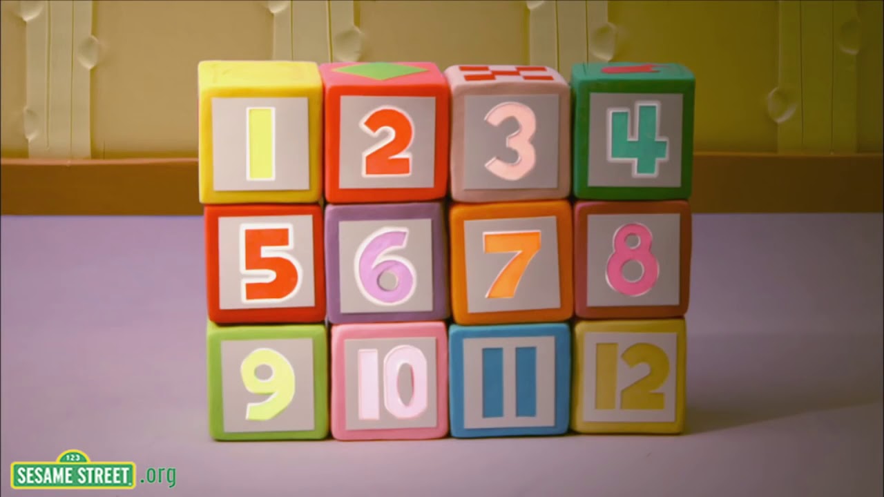 sesame street just found 12 bricks - YouTube