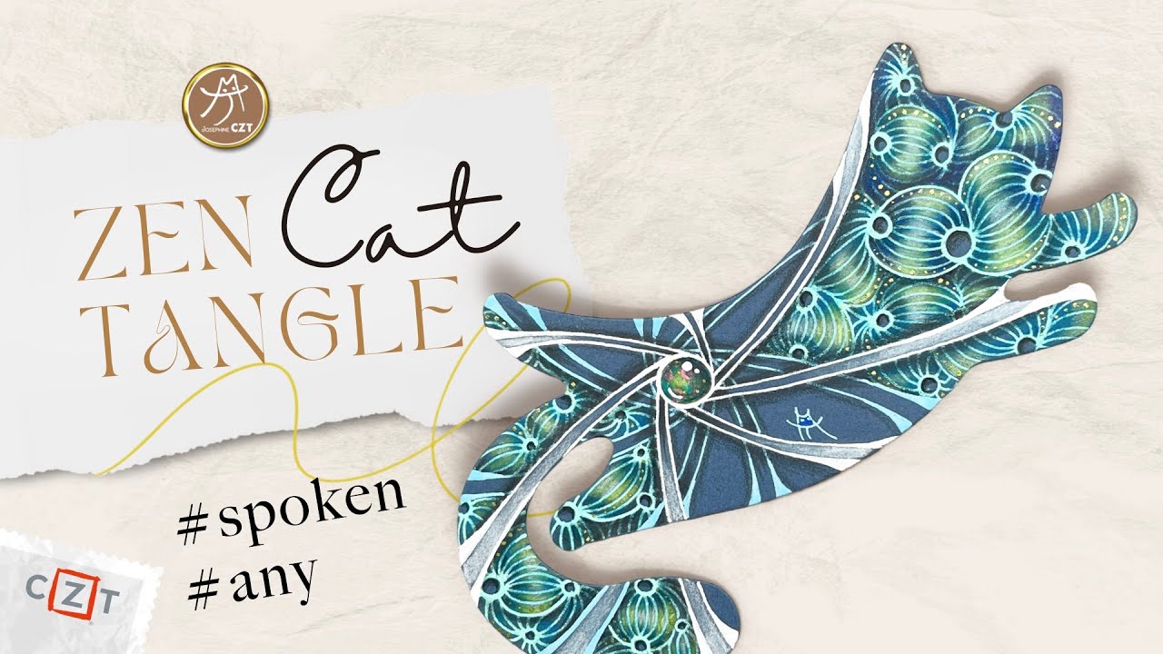 【😽晚安貓貓】Day 006 #spoken #Any #zentangle #禪繞畫 #禅绕画 #ゼンタングル #젠탱글 ...