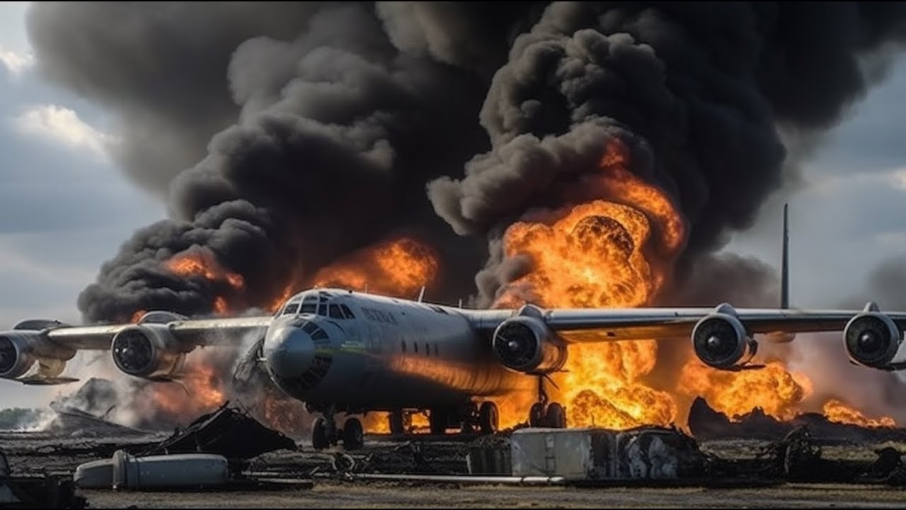 JUST NOW! Ukrainian F-16 Fighter destroyed a Russian Strategic TU-95 ...