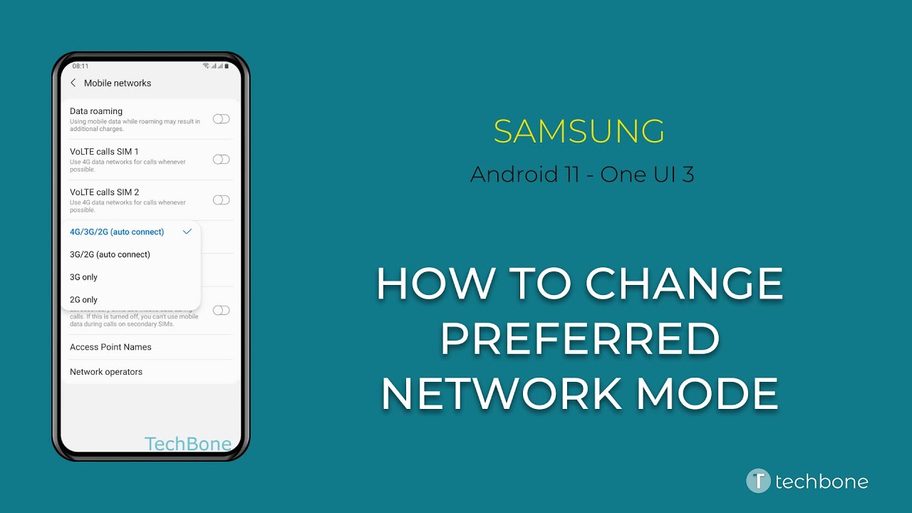 How to Change Preferred Network mode - Samsung [Android 11 - One UI 3 ...