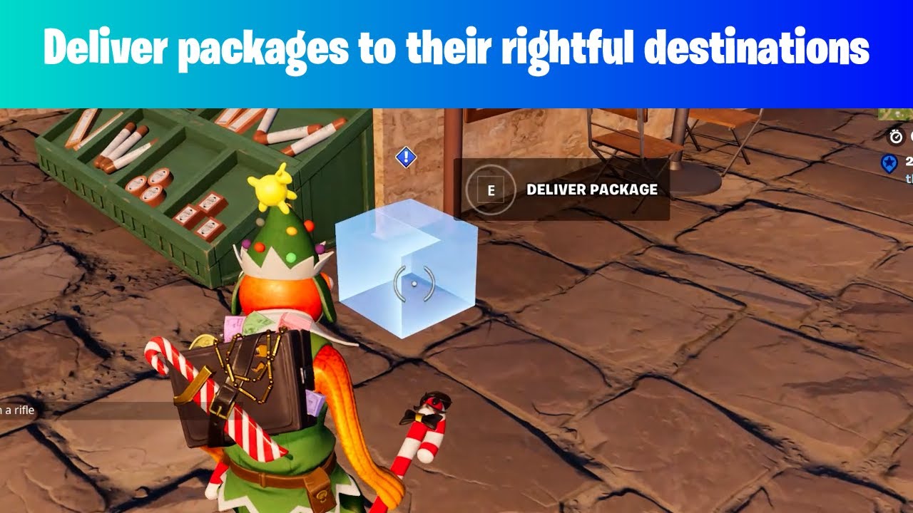 Fortnite วิธีทำ Deliver packages to their rightful destinations - YouTube