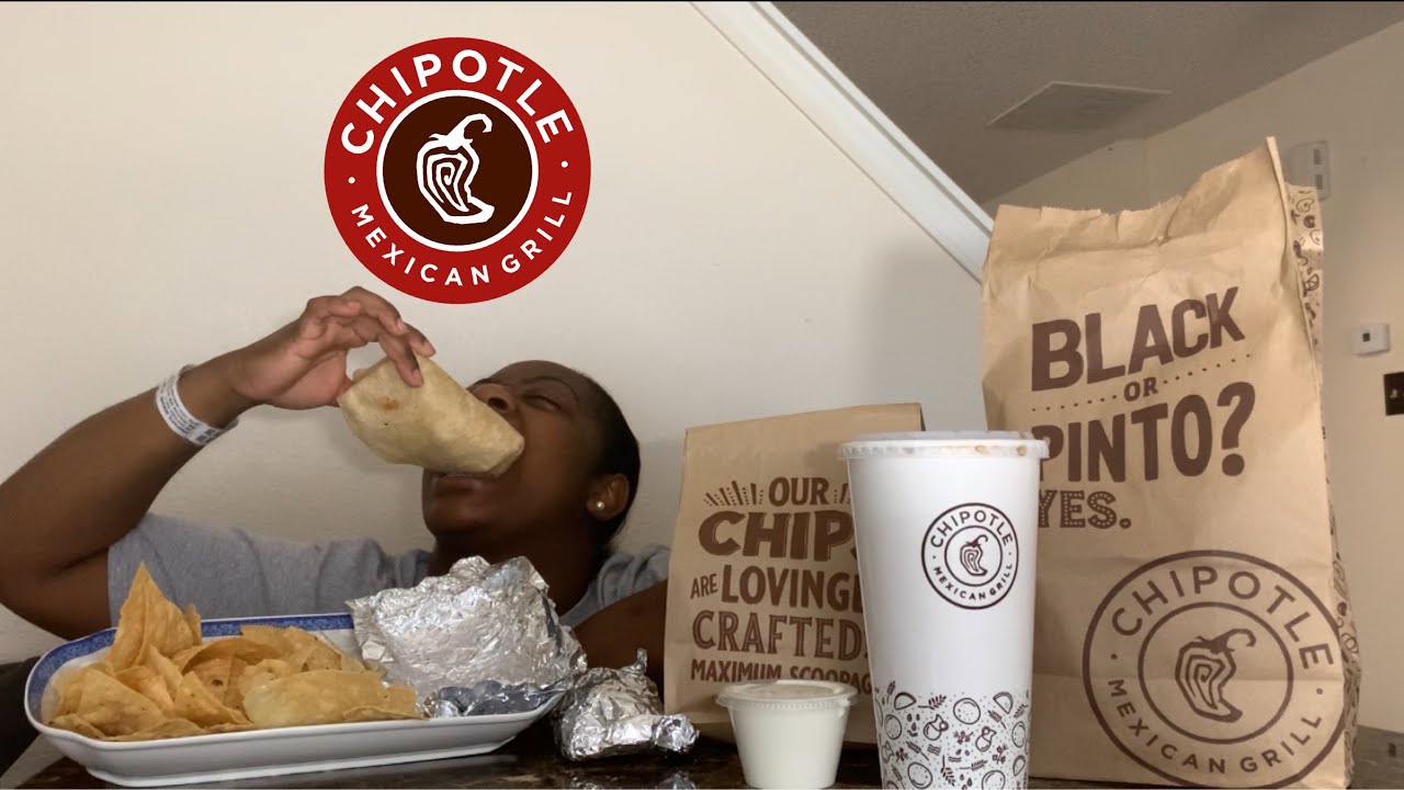 Chipotle MUKBANG! |Limited Talking & Smacking - YouTube