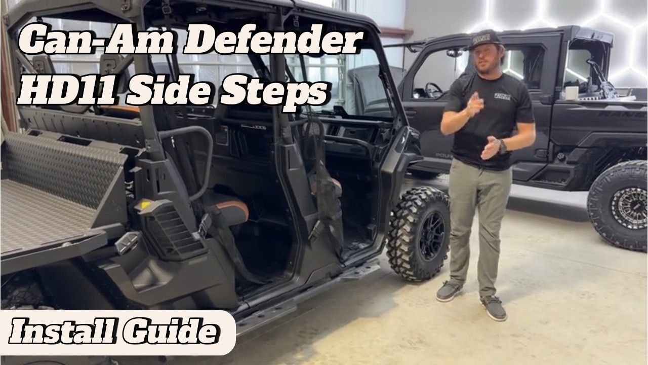 2026 Can-Am Defender HD11 Side Step Install Guide | Ranch Armor UTV ...