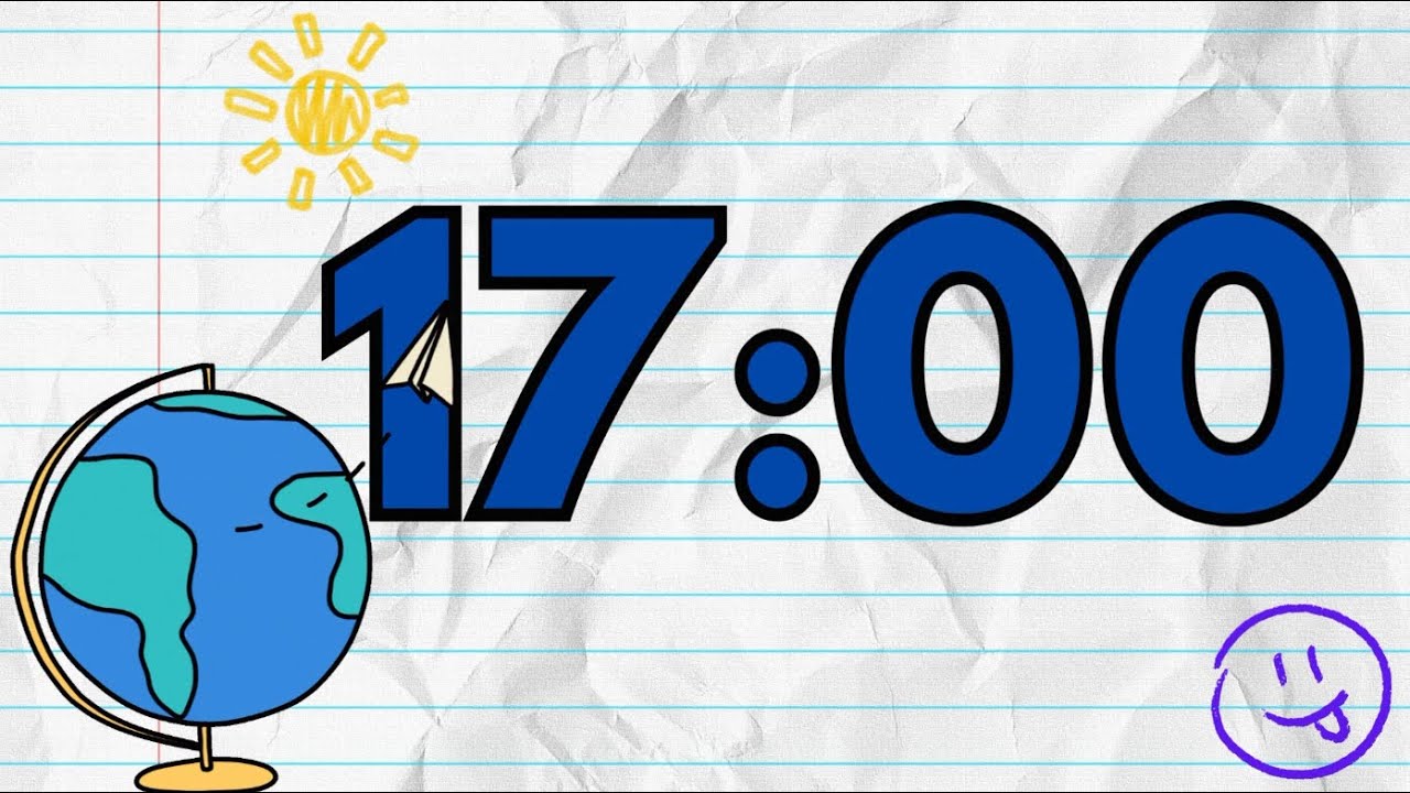 17 Minute Lofi Classroom Timer with Chime 📓๋࣭ ⭑ - YouTube