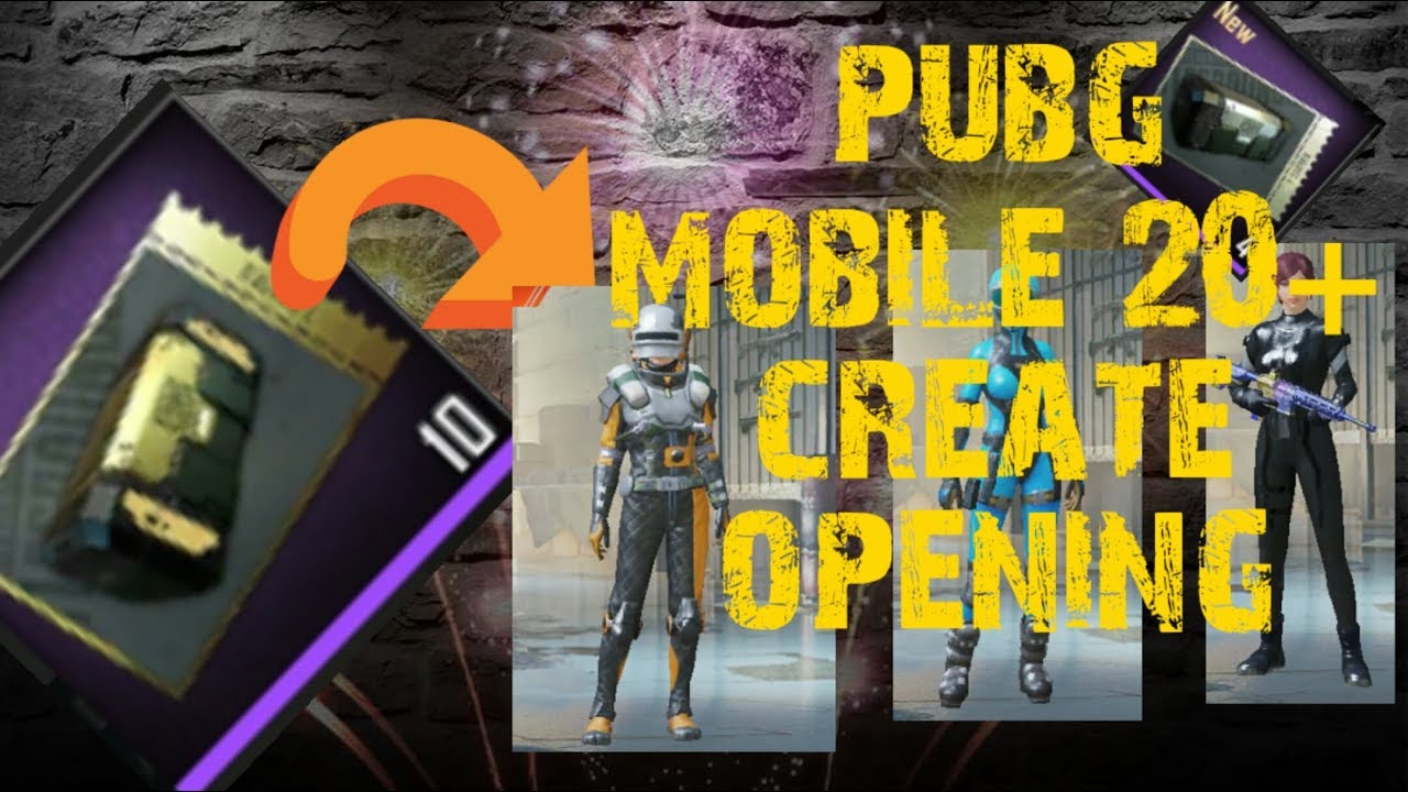 pubg live 20+ create opening - YouTube