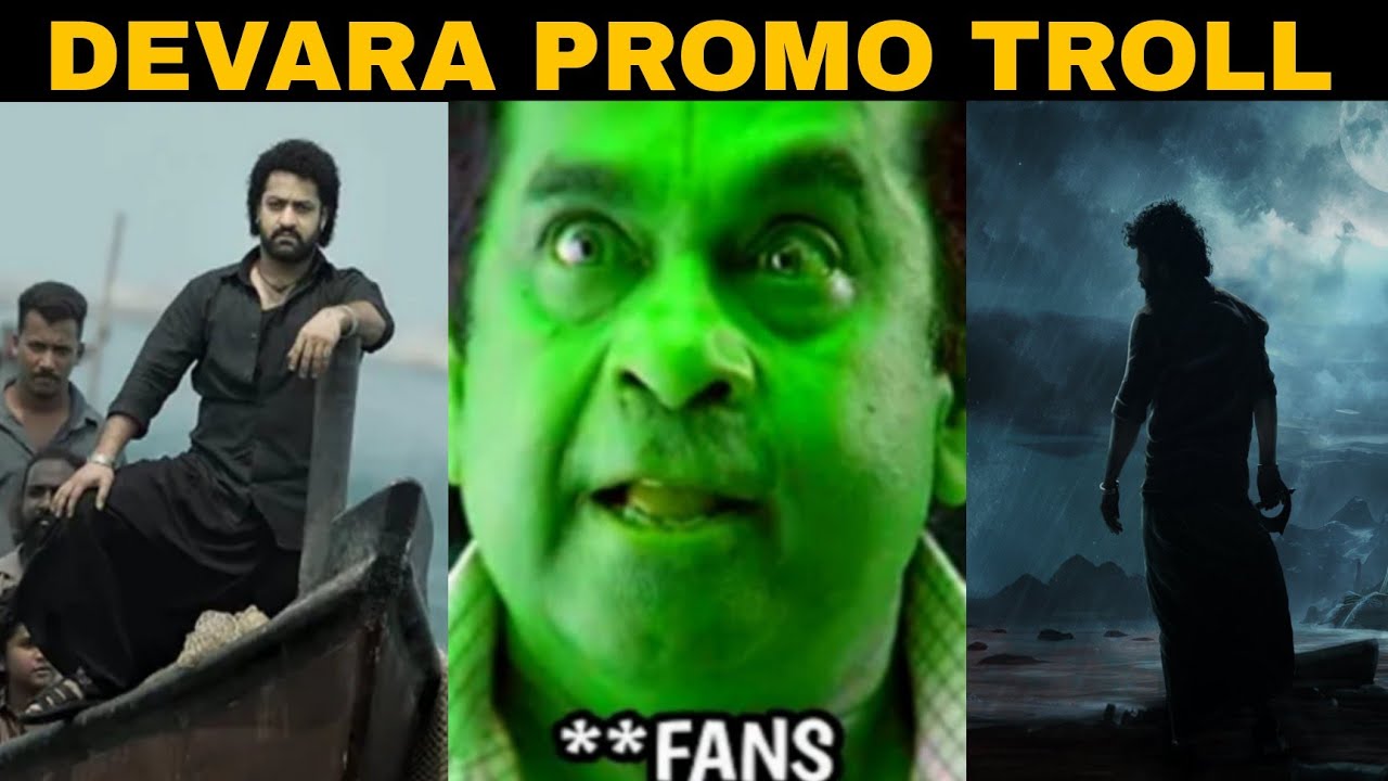 devara promo troll / devara fear song promo / ntr / janhvi kapoor ...