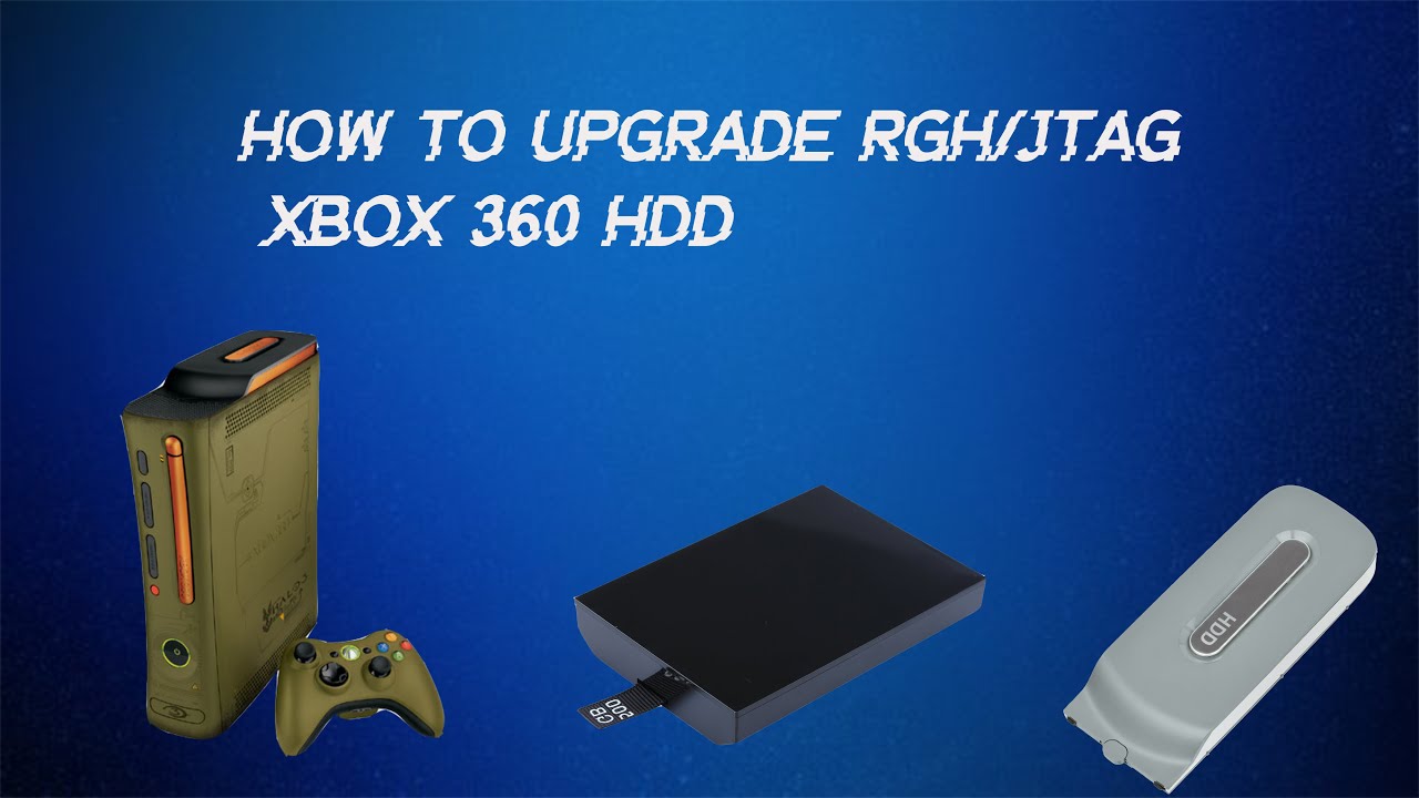 HOW TO UPGRADE RGH/JTAG XBOX 360 HDD - YouTube